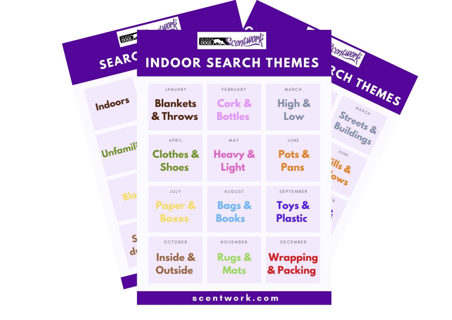 24 outdoor search themes to inspire you all year Talking Dogs Scentwork®